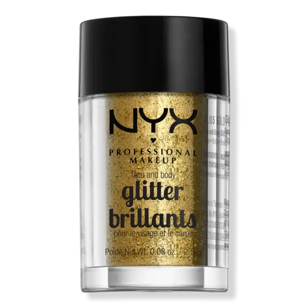 NYX PROFESSIONAL MAKEUP Vegan Loose Face And Body Glitter - Gold