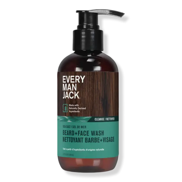 EVERY MAN JACK Sea Salt Hydrating Beard + Face Wash - One-color