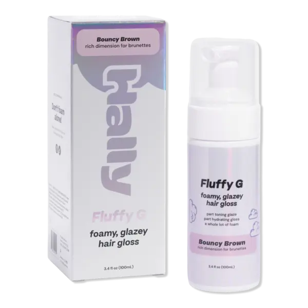 HALLY Fluffy G, Foamy Glazey Hair Gloss - Bouncy Brown