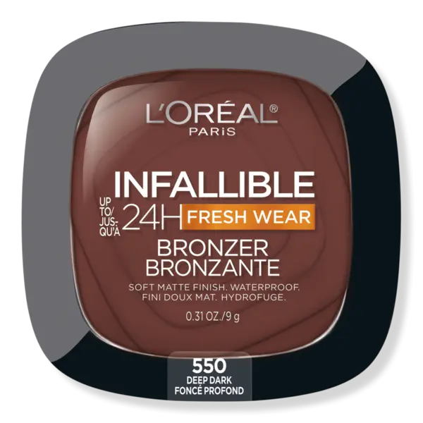 L'OREAL Infallible 24h Fresh Wear Soft Matte Bronzer - 550 Deep Dark