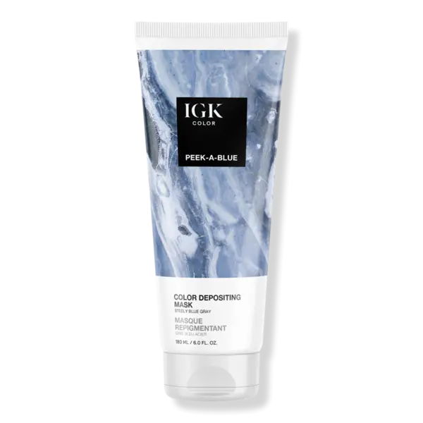 IGK Color Depositing Conditioning Hair Mask - Peek-a-blue