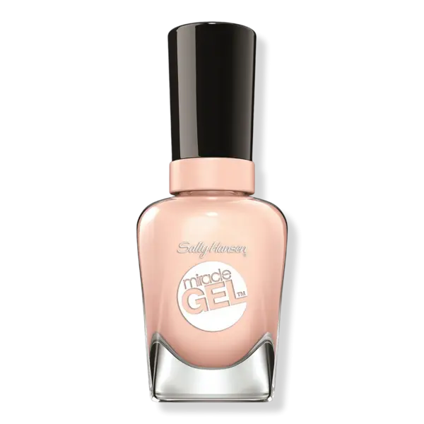 SALLY HANSEN Miracle Gel Nail Polish, Blacks, Whites, & Nudes - Sheer Happiness