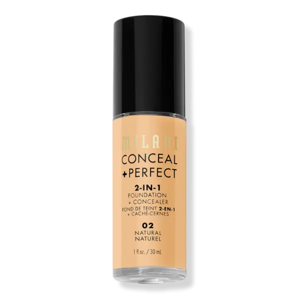 MILANI Conceal + Perfect 2-in-1 Foundation + Concealer - Natural