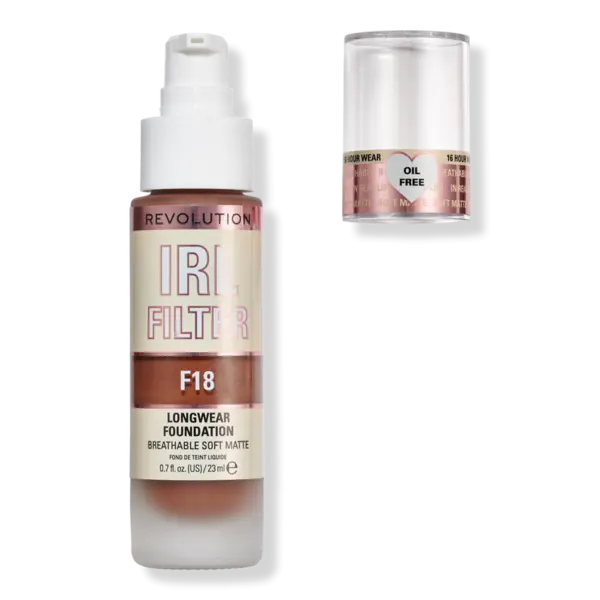 REVOLUTION BEAUTY Irl Filter Longwear Foundation - F18