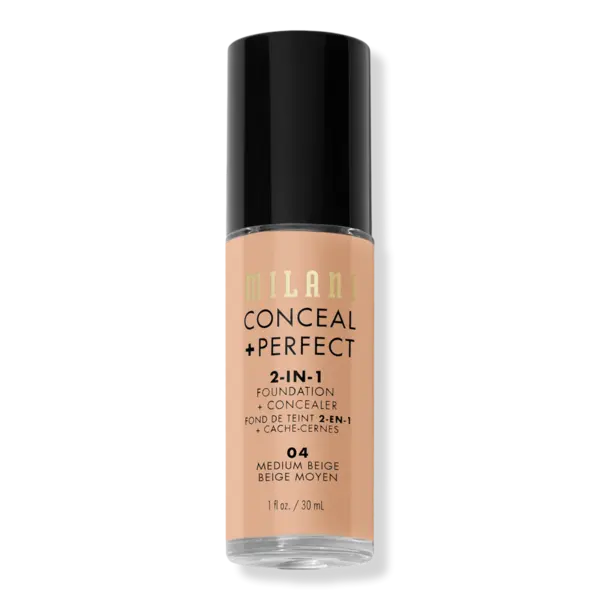 MILANI Conceal + Perfect 2-in-1 Foundation + Concealer - Medium Beige