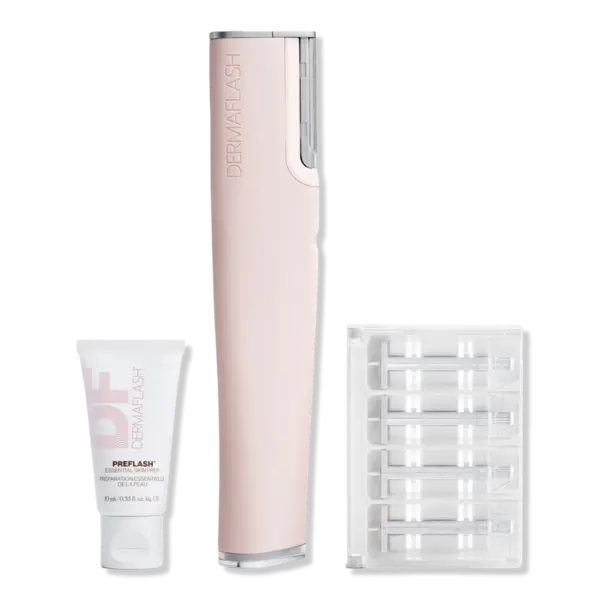 DERMAFLASH Luxe+ Advanced Sonic Dermaplaning + Peach Fuzz Removal - Blush