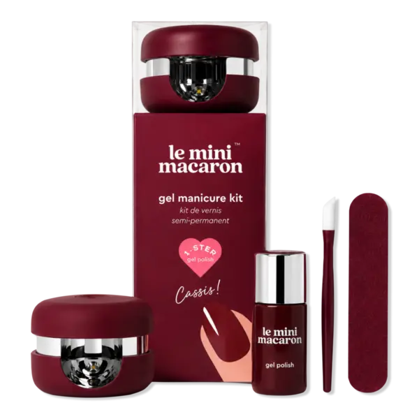 LE MINI MACARON 1-step Diy Glossy Gel Manicure Kit - Cassis