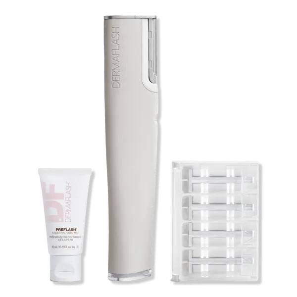 DERMAFLASH Luxe+ Advanced Sonic Dermaplaning + Peach Fuzz Removal - Stone