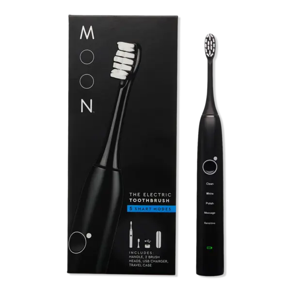 MOON The Electric Toothbrush 5 Sonic Modes - Black