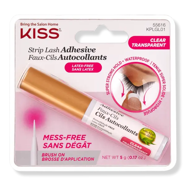 Kiss Strip Lash Brush On Adhesive - Clear