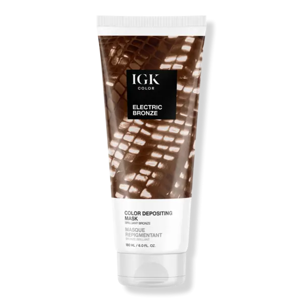 IGK Color Depositing Conditioning Hair Mask - Electric Bronze