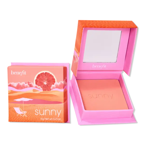 BENEFIT COSMETICS Silky-soft Powder Blush - Sunny