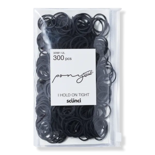 SCUNCI Mixed Rubber Bands - Black
