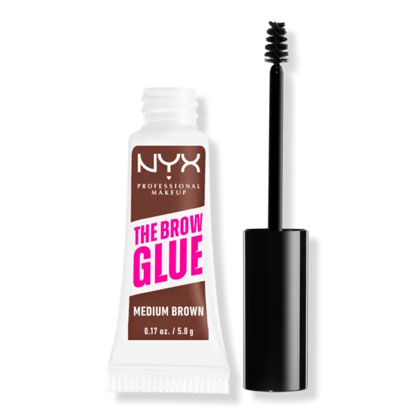 NYX PROFESSIONAL MAKEUP The Brow Glue Laminating Setting Gel - Medium Brown