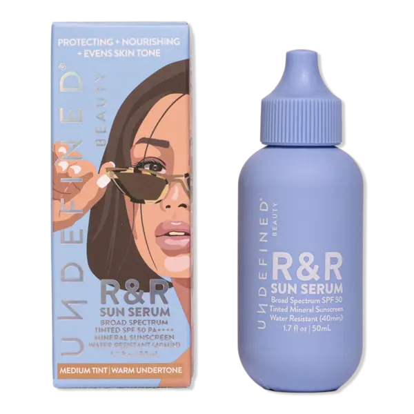 UNDEFINED BEAUTY R&r Sun Serum Tinted Mineral Spf 50 Pa - Medium