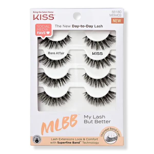 Kiss My Lash But Better False Eyelashes Multipack Bare Affair - One-color
