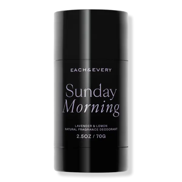 EACH & EVERY Sunday Morning Lavender & Lemon Aluminum-free Natural Fragrance Deodorant - One-color