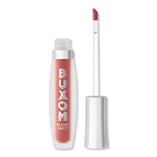 BUXOM Plump Shot Plumping And Smoothing Lip Serum Gloss With Peptides And Hyaluronic Acid - Plush Peach