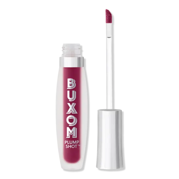 BUXOM Plump Shot Plumping And Smoothing Lip Serum Gloss With Peptides And Hyaluronic Acid - Plum Power