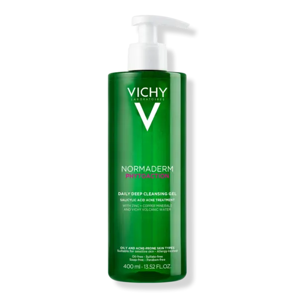 VICHY Normaderm Phytoaction Daily Deep Cleansing Gel Face Cleanser With Salicylic Acid - One-color