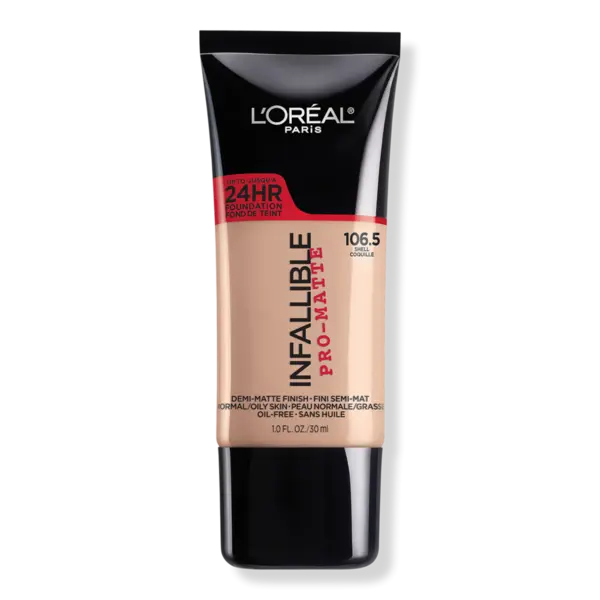 L'OREAL Infallible Pro-matte Liquid Longwear Foundation - 106.5 Shell