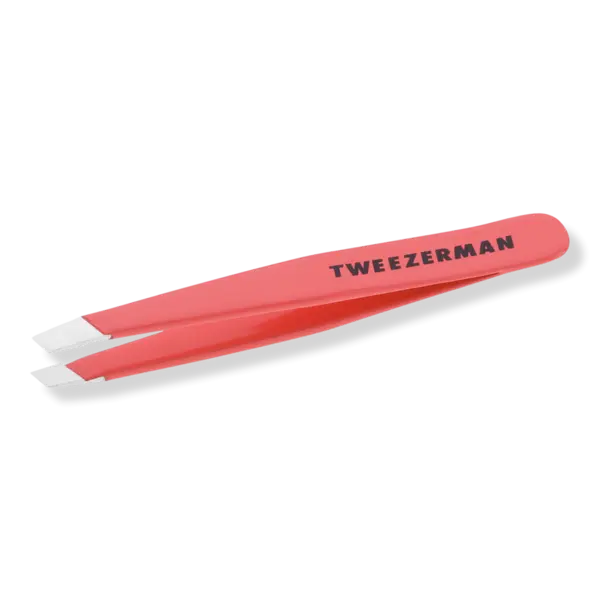 TWEEZERMAN Mini Slant Tweezers - Geranium Mini
