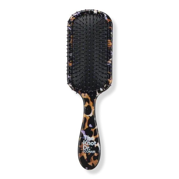 CONAIR The Knot Dr. Pro Brite Wet & Dry Detangler - Leopard Print