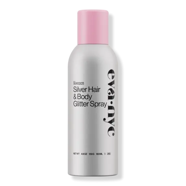 EVA NYC Kweeen Silver Glitter Spray - One-color