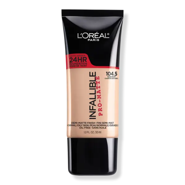 L'OREAL Infallible Pro-matte Liquid Longwear Foundation - 104.5 Nude Buff