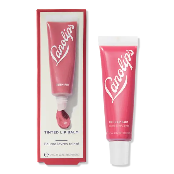 LANOLIPS Tinted Lip Balm - Rhubarb