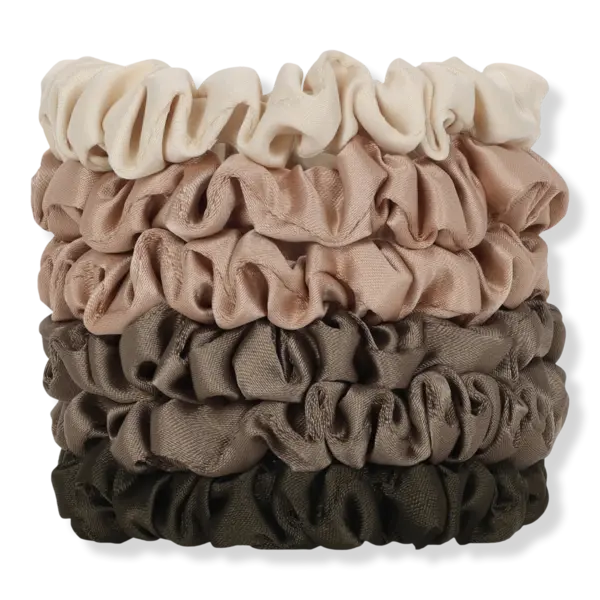 KITSCH Satin Ultra Petite Scrunchies - Eucalyptus