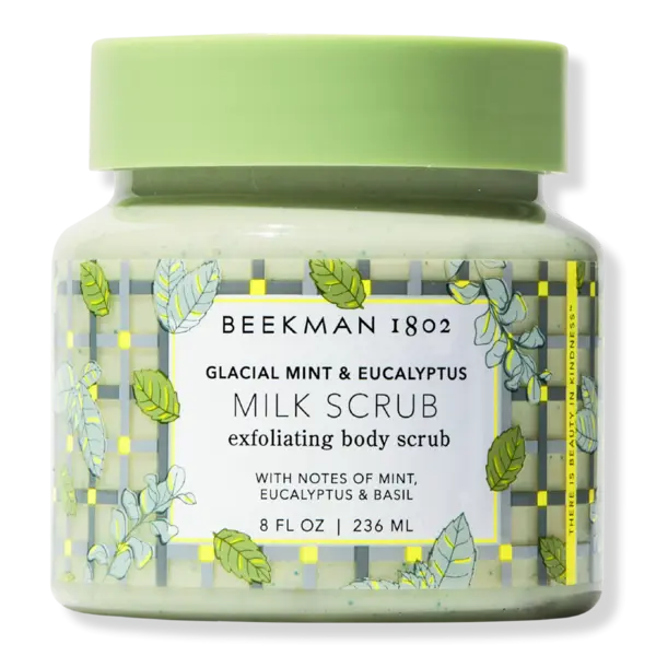 BEEKMAN 1802 Milk Scrub Exfoliating Body Scrub Glacial Mint & Eucalyptus - One-color