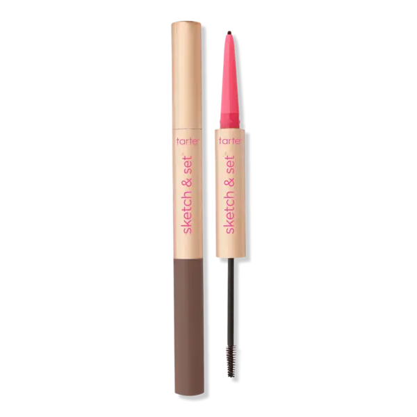 TARTE Big Ego Sketch & Set Brow Pencil & Tinted Gel - Med Cool Brown