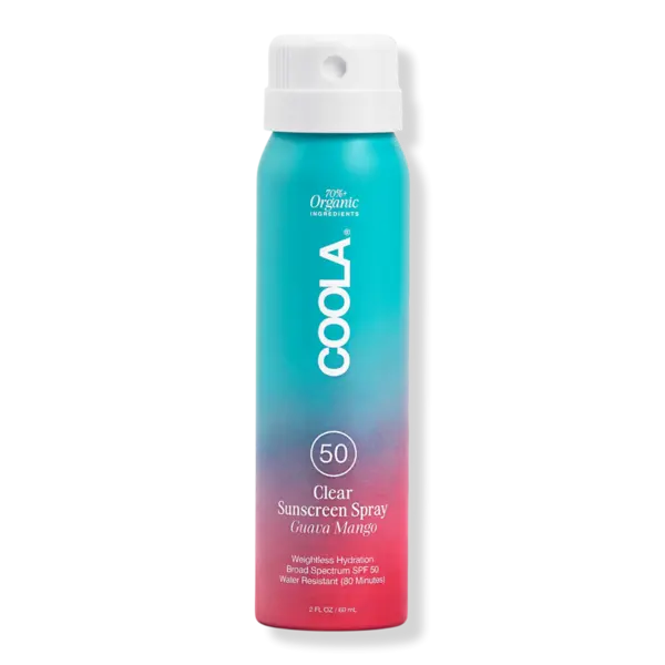 COOLA Travel Body Organic Sunscreen Spray Spf 50 Guava Mango - One-color