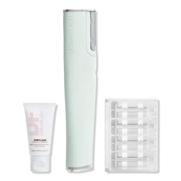 DERMAFLASH Luxe+ Advanced Sonic Dermaplaning + Peach Fuzz Removal - Sea Foam
