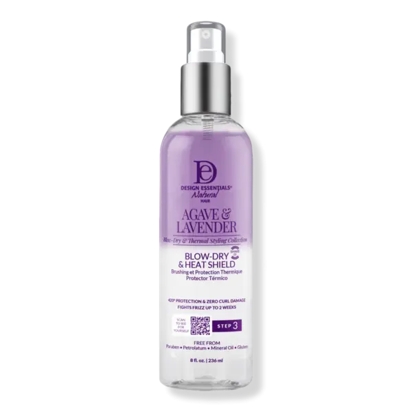 DESIGN ESSENTIALS Agave & Blow-dry & Style Primer - Lavender
