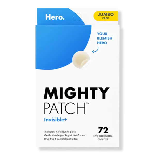 HERO COSMETICS Mighty Patch Invisible+ Daytime Hydrocolloid Acne Pimple Patches - One-color
