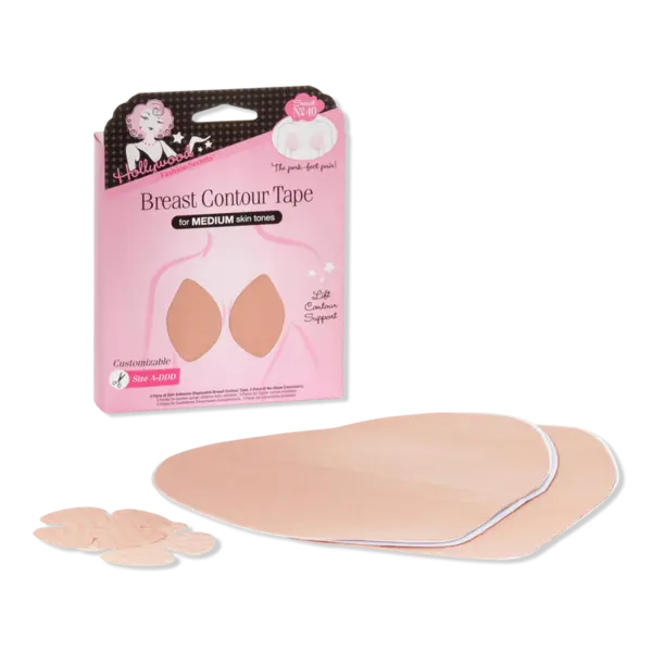 HOLLYWOOD FASHION SECRETS Breast Contour Tape, Self-adhesive Disposables - Medium