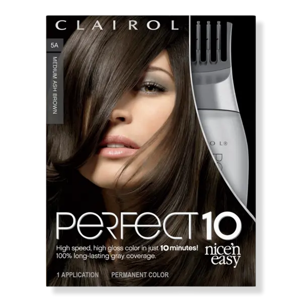 CLAIROL Perfect 10 Nice 'n Easy Hair Color - Medium Ash Brown 5a
