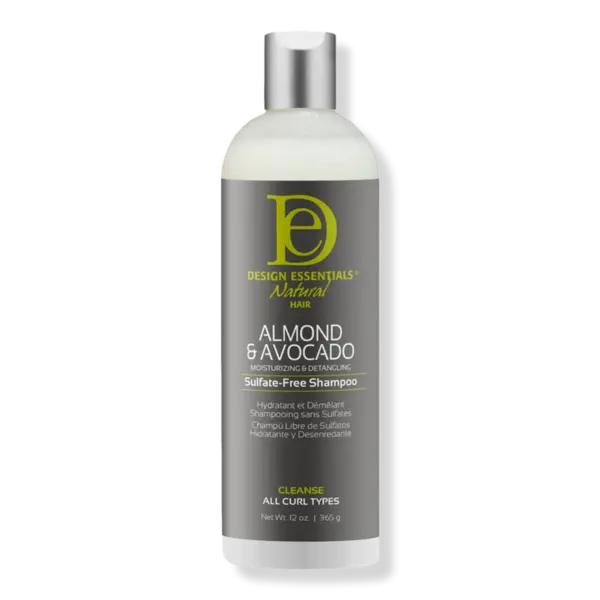DESIGN ESSENTIALS Almond & Avocado Moisturizing & Detangling Sulfate-free Shampoo - One-color