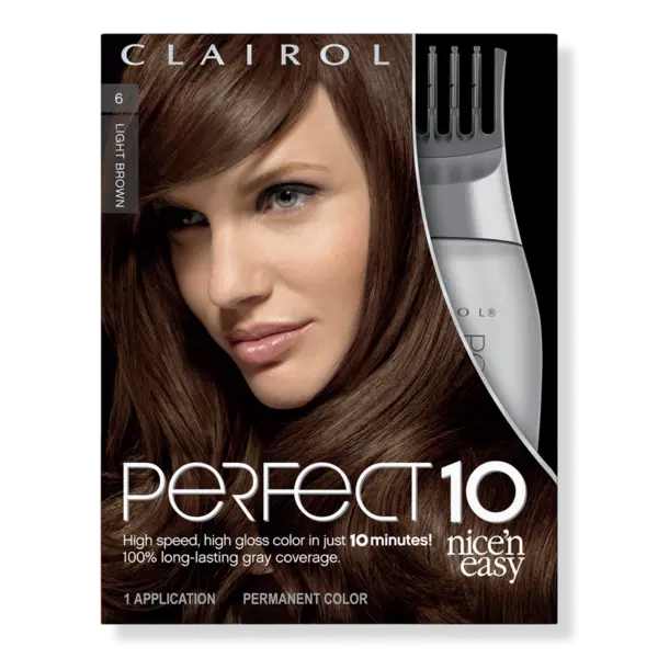 CLAIROL Perfect 10 Nice 'n Easy Hair Color - Light Brown 6