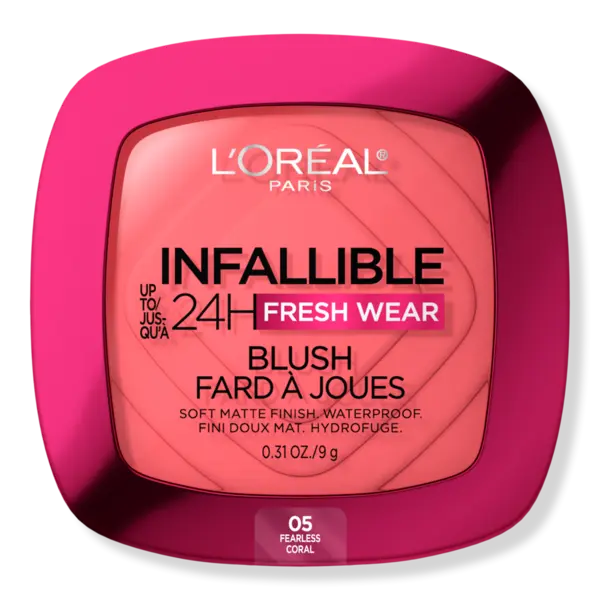 L'OREAL Infallible 24h Fresh Wear Soft Matte Blush - 05 Fearless Coral
