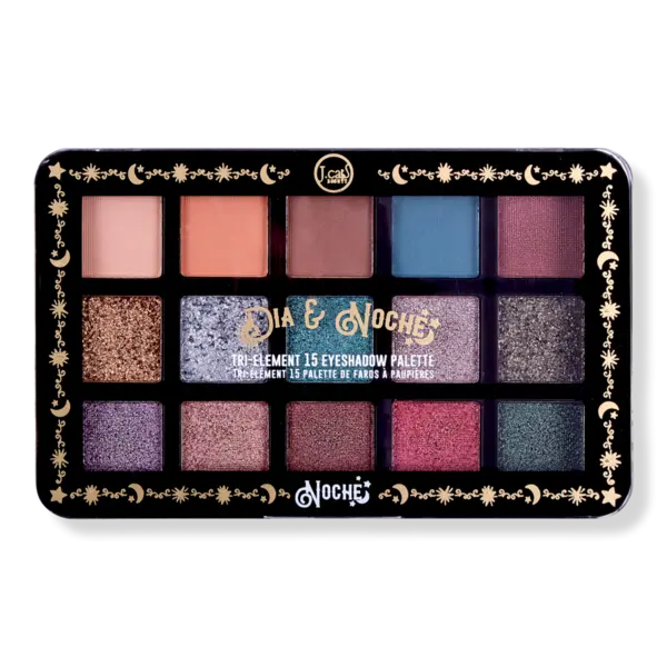 J.CAT BEAUTY Dia & Noche Tri-element 15 Eyeshadow Palette Noche - One-color