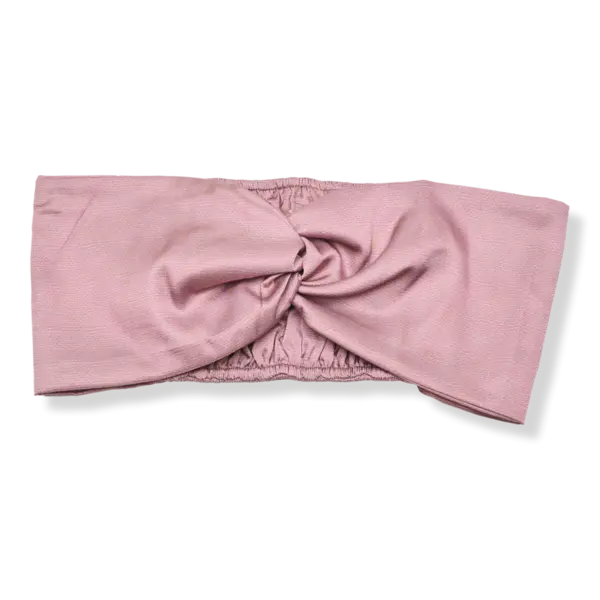 GRACE ELEYAE Satin Wrap Headband - Blush