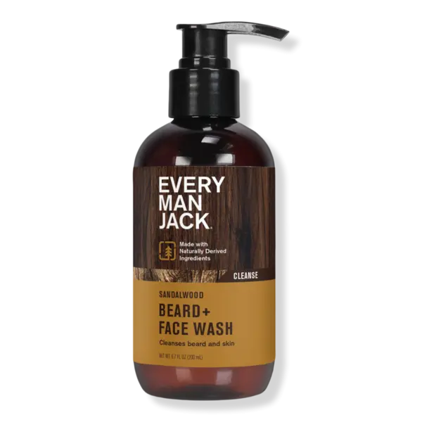 EVERY MAN JACK Sandalwood Hydrating Beard + Face Wash - One-color