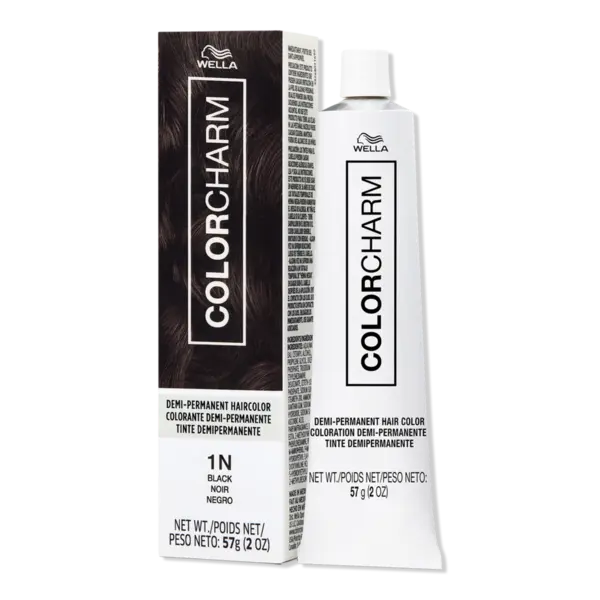 WELLA Colorcharm Demi-permanent Cream Hair Color - 1n Black