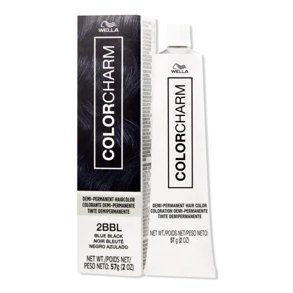 WELLA Colorcharm Demi-permanent Cream Hair Color - 2bbl Blue Black