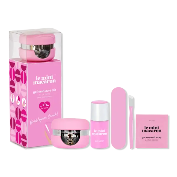 LE MINI MACARON 1-step Diy Glossy Gel Manicure Kit - Bubblegum Crush