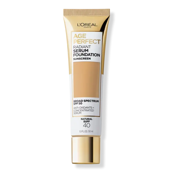 L'OREAL Age Perfect Radiant Serum Foundation - 40 Natural Buff