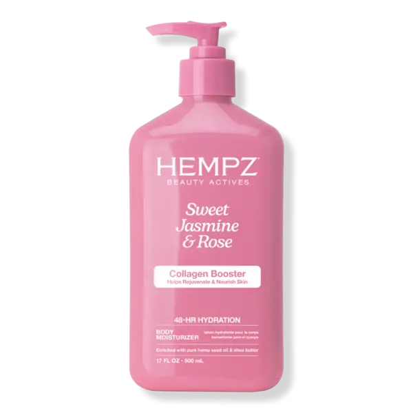 HEMPZ Sweet Jasmine & Rose Body Moisturizer With Collagen Booster - One-color